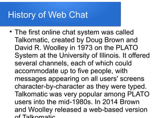 Managed web chat | PPT