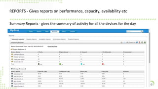 OpStor - A multi vendor storage resource management and capacity ...