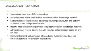 OpStor - A multi vendor storage resource management and capacity ...
