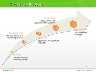 Simple, effective 'Synthetic End-User Experience Monitoring' with ...