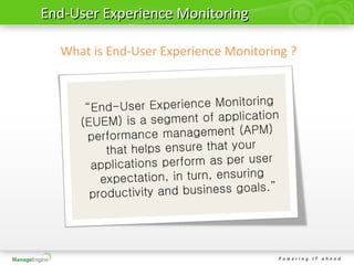 Simple, effective 'Synthetic End-User Experience Monitoring' with ...