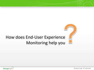 Simple, effective 'Synthetic End-User Experience Monitoring' with ...