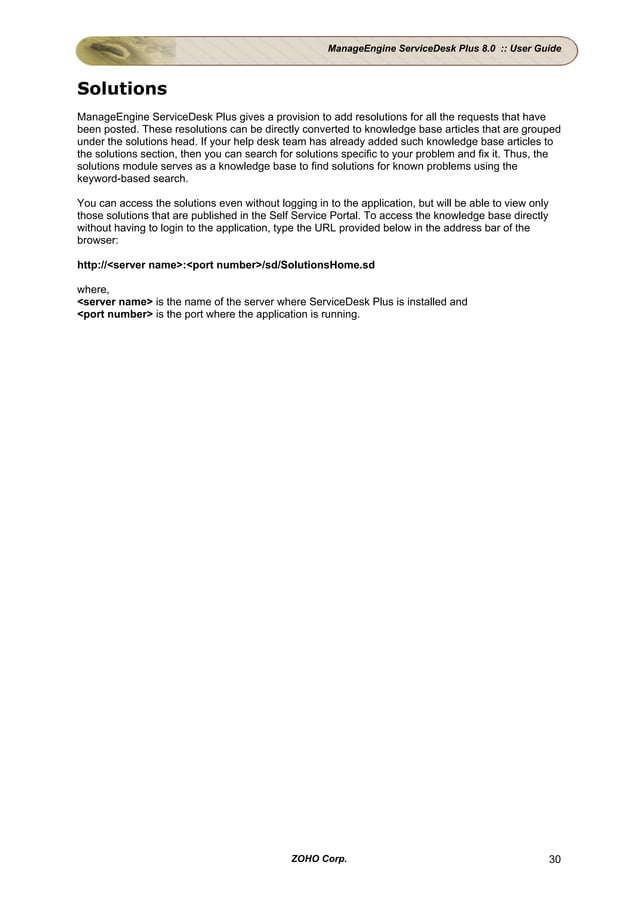 ManageEngine ServiceDesk Plus User Guide | PDF | Operating Systems ...