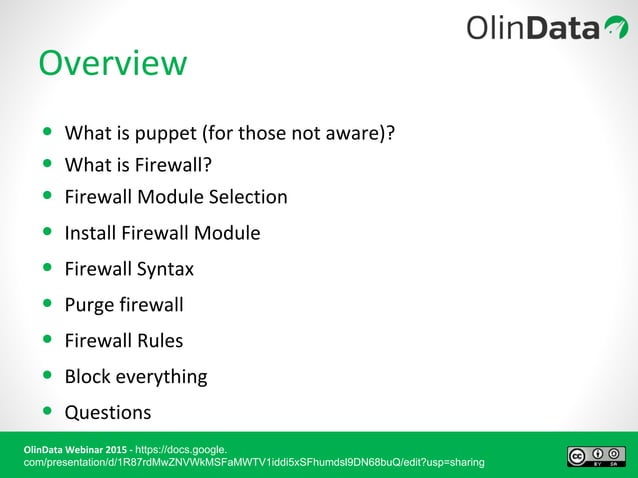 Webinar - Manage Firewall with Puppet | PDF | Operating Systems | Computer Software and Applications