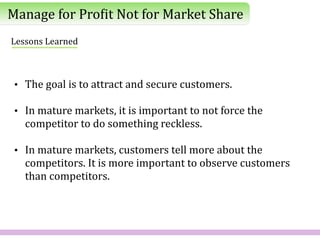 Manage for profit not for market share | PDF
