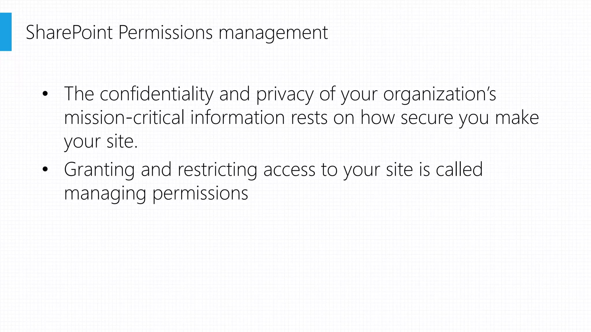 Manage how people use your SharePoint Online | PPTX | Web Hosting | Internet