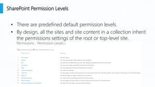 Manage how people use your SharePoint Online | PPTX | Web Hosting | Internet