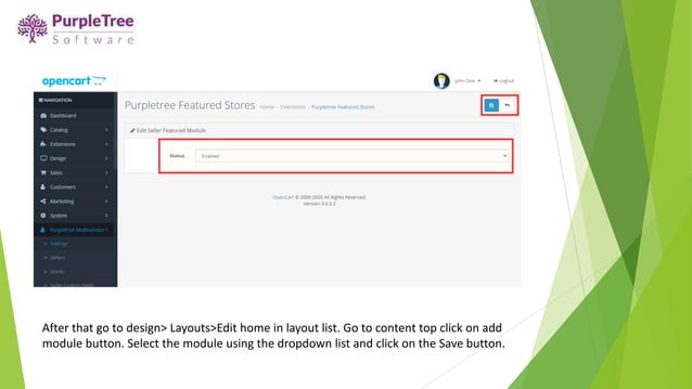 Manage layout for home page modules in opencart | PPT