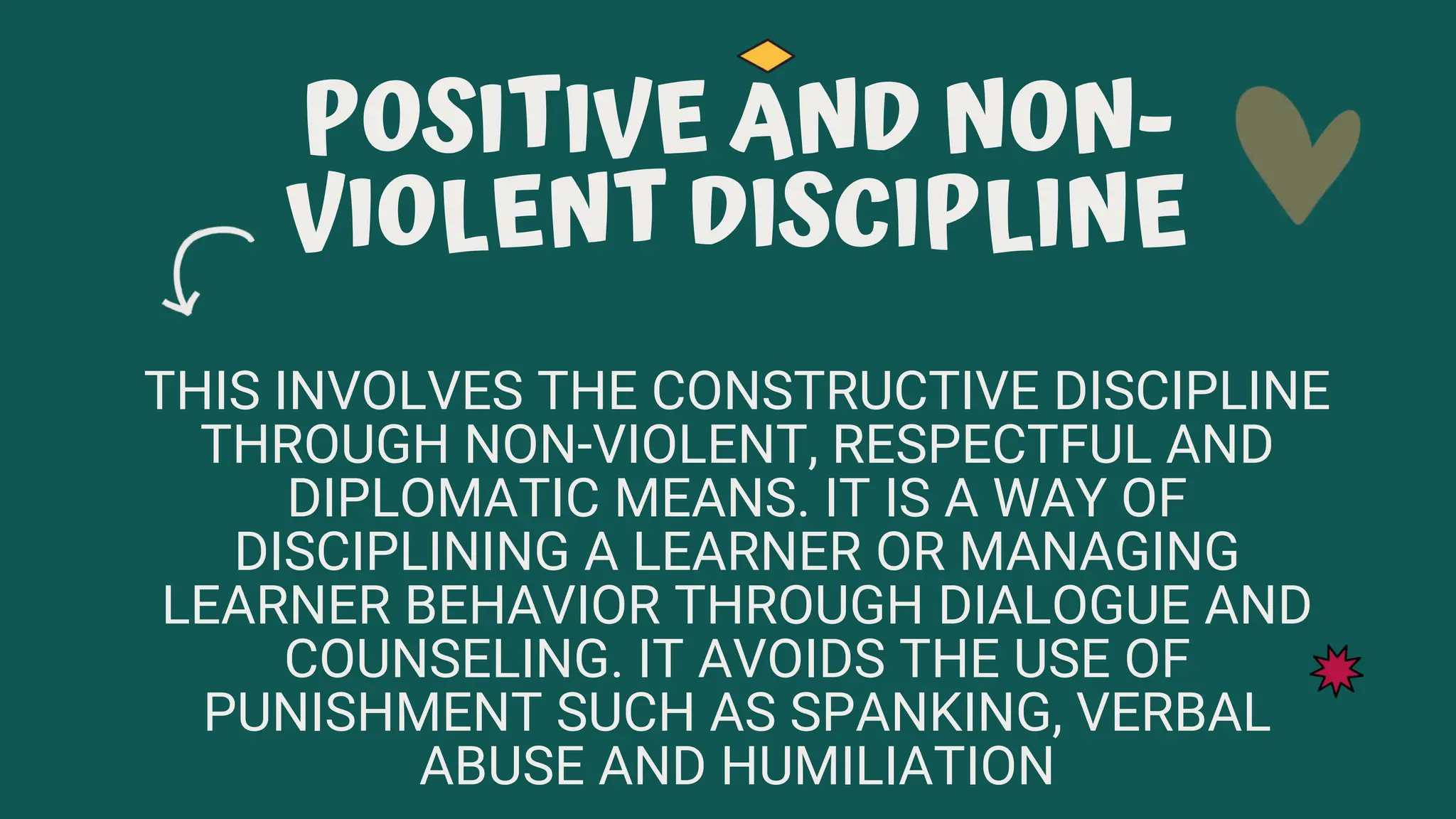 MANAGE LEARNER BEHAVIOR CONSTRUCTIVELY BY APPLYING POSITIVE AND NON ...