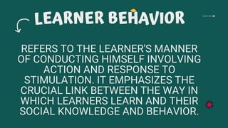 MANAGE LEARNER BEHAVIOR CONSTRUCTIVELY BY APPLYING POSITIVE AND NON ...