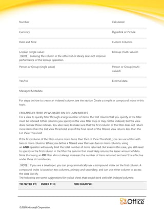 Manage Lists and Libraries with Many Items - EPC Group | PDF
