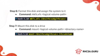 Manage Logical Volume in RHEL - RHCSA (RH134).pdf