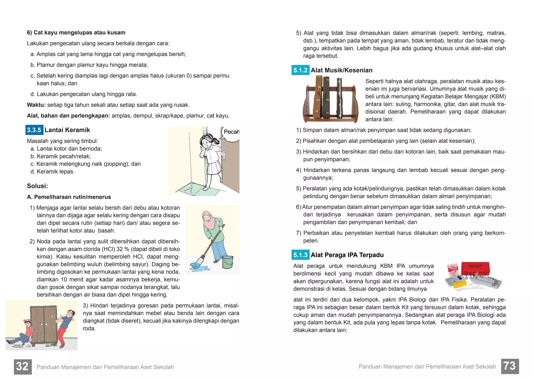Managemen dan pemeliharaan aset sekolah | PDF