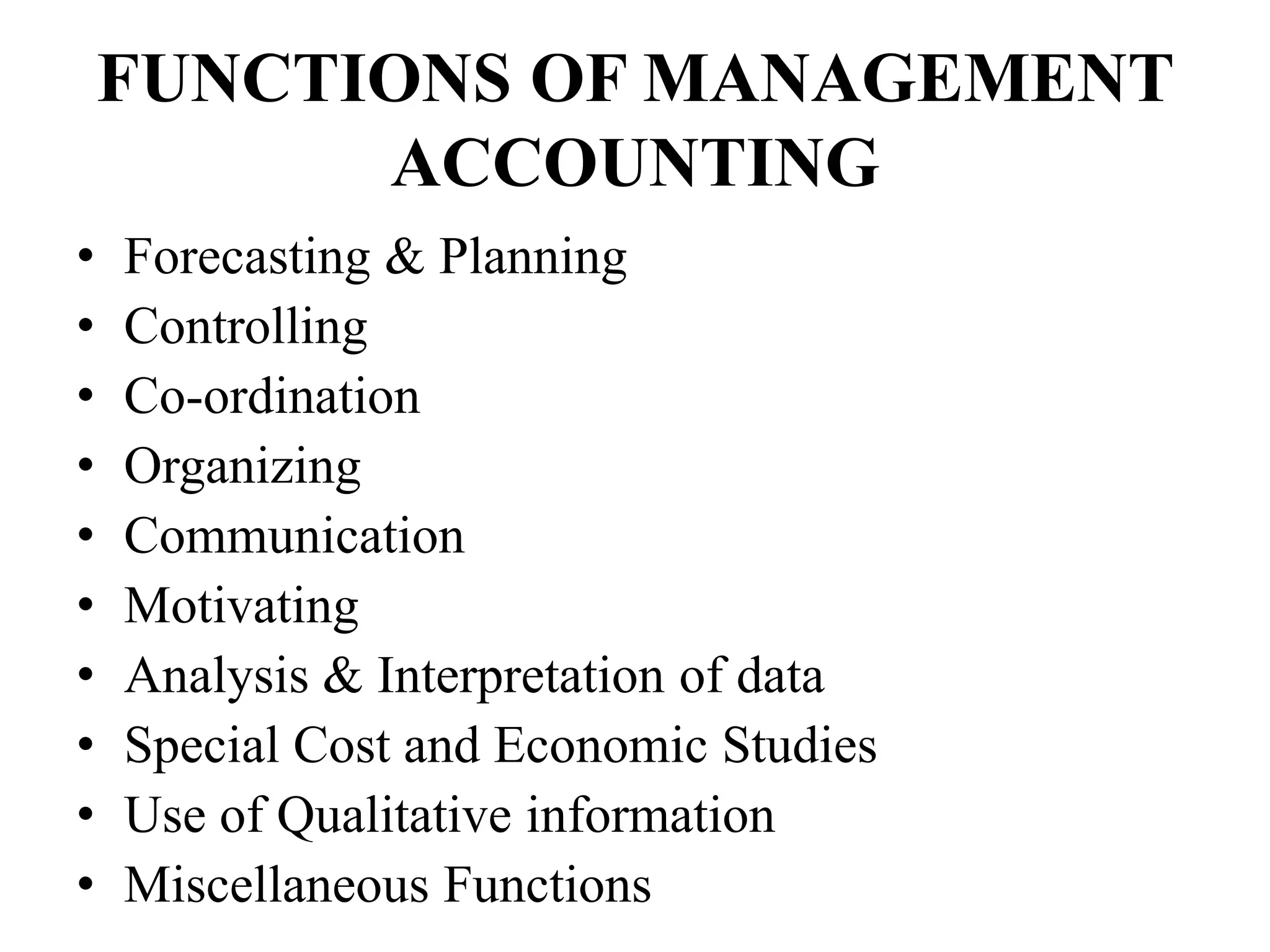 Management accounting | PPTX