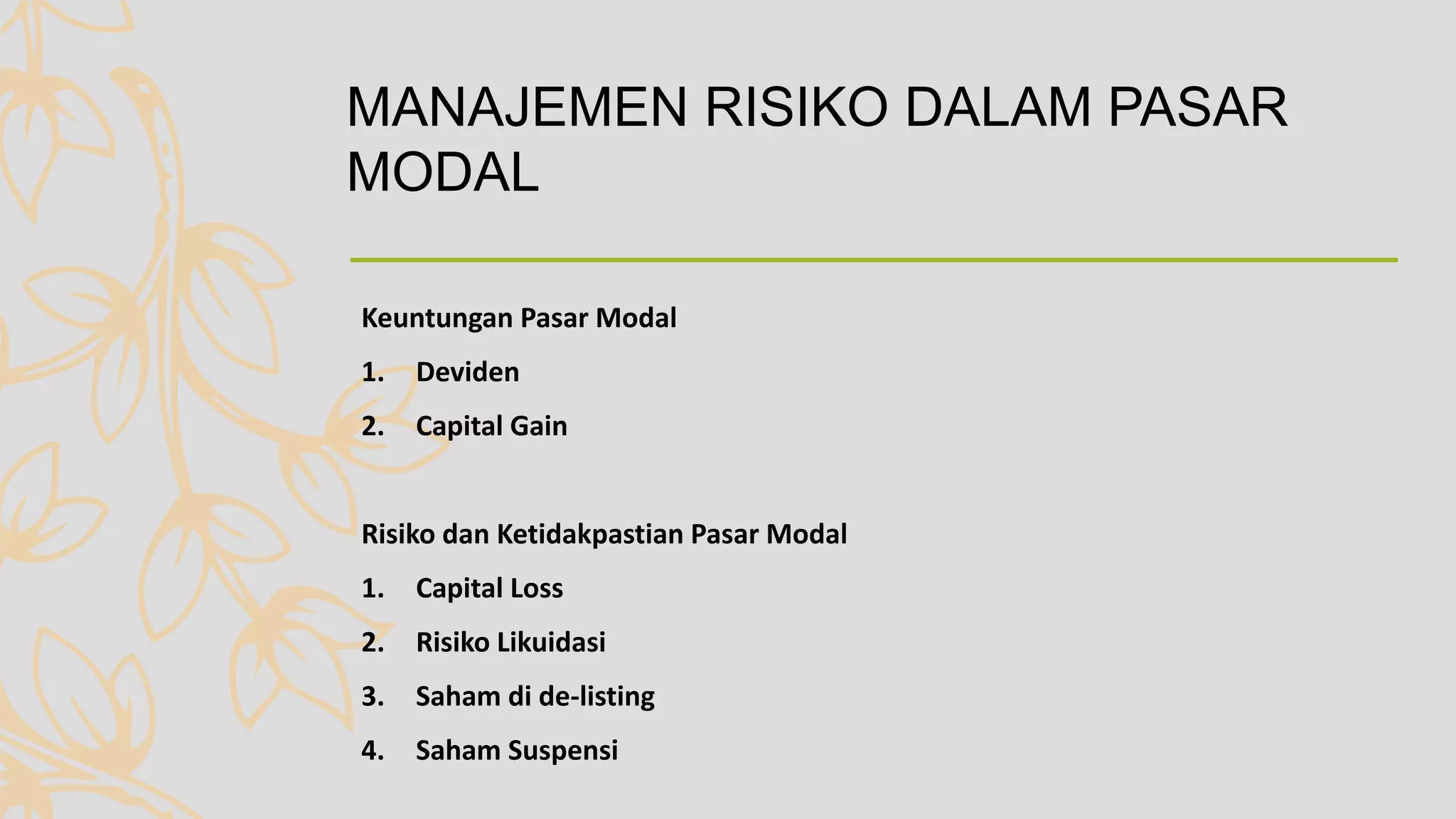 MANAGEMEN RESIKO PADA BISNIS PASAR MODAL.pptx