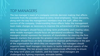 Management (levels of managers) | PPTX