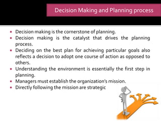 Chapter#7 planning & decision making process | PPT