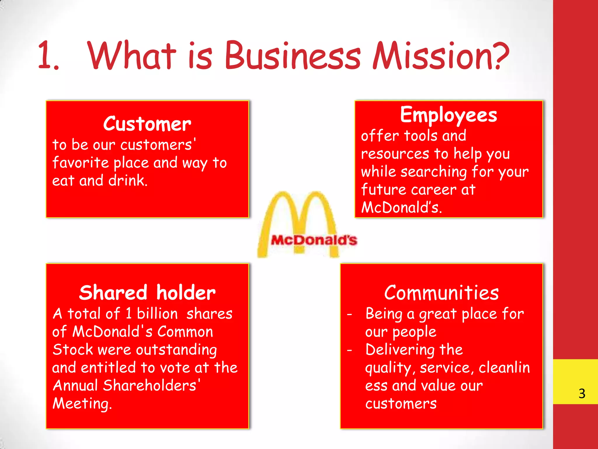 statistic management process of MacDonald | PPTX