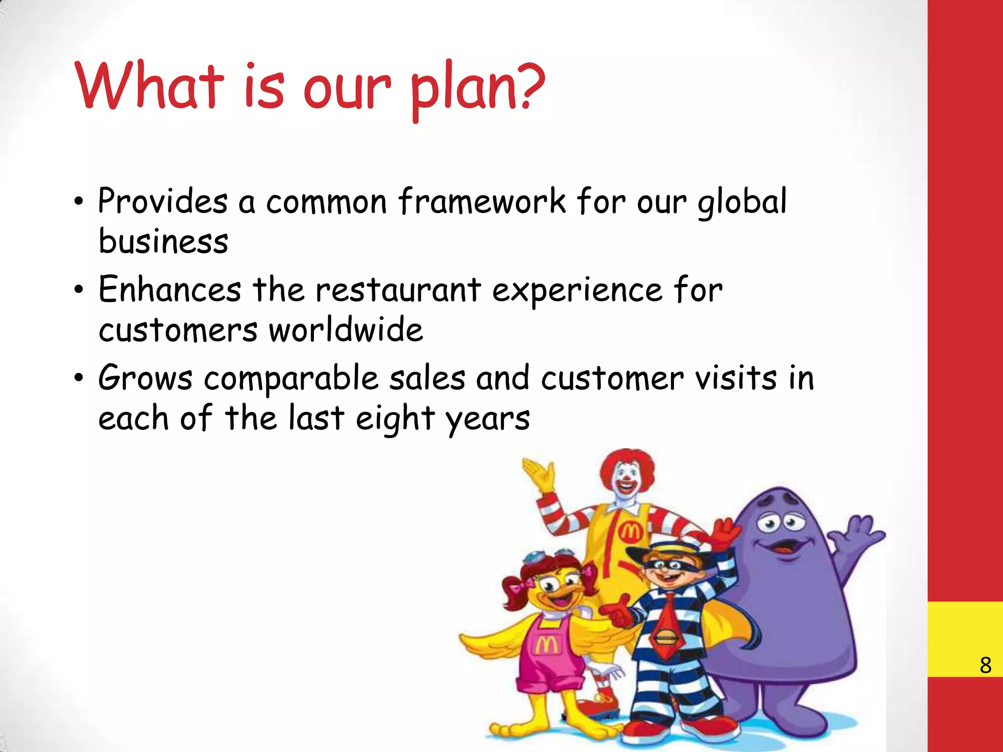 statistic management process of MacDonald | PPTX