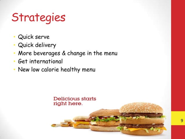 statistic management process of MacDonald | PPTX