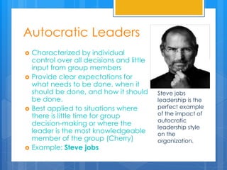 Leadership Style in Management | PPTX