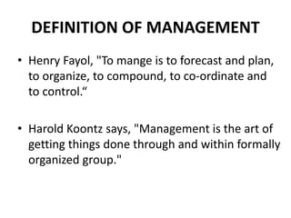 Management: An Introduction | PPTX