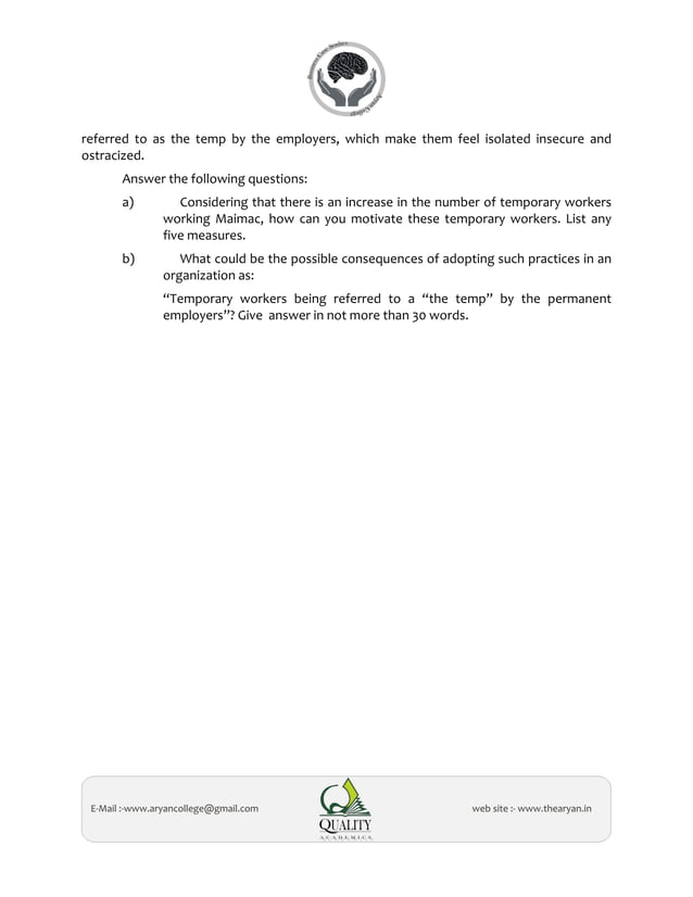 Management- caselets on management | PDF