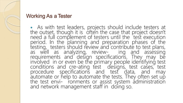 Fundamental of testing (Test Management) | PPT