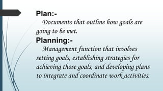 Management Planning Techniques and Tools | PPTX