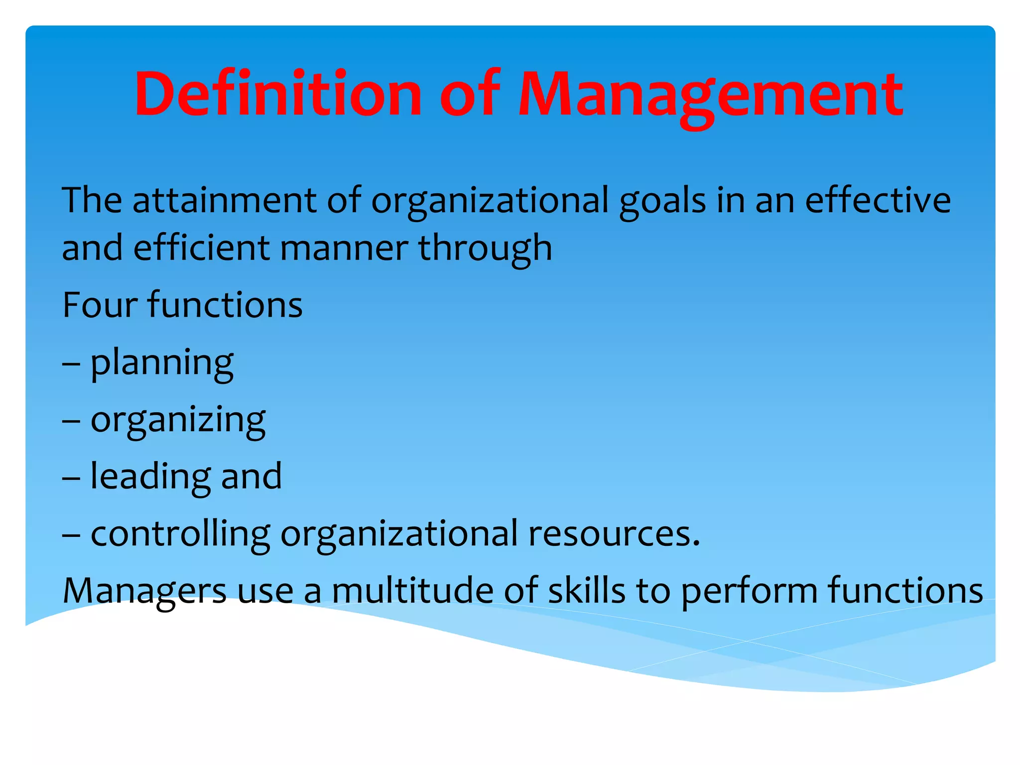 Introduction of Management | PPT