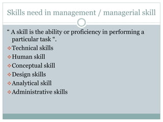 Basic Management for beginner of management | PPTX