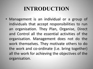 Definition and function of Management | PPTX