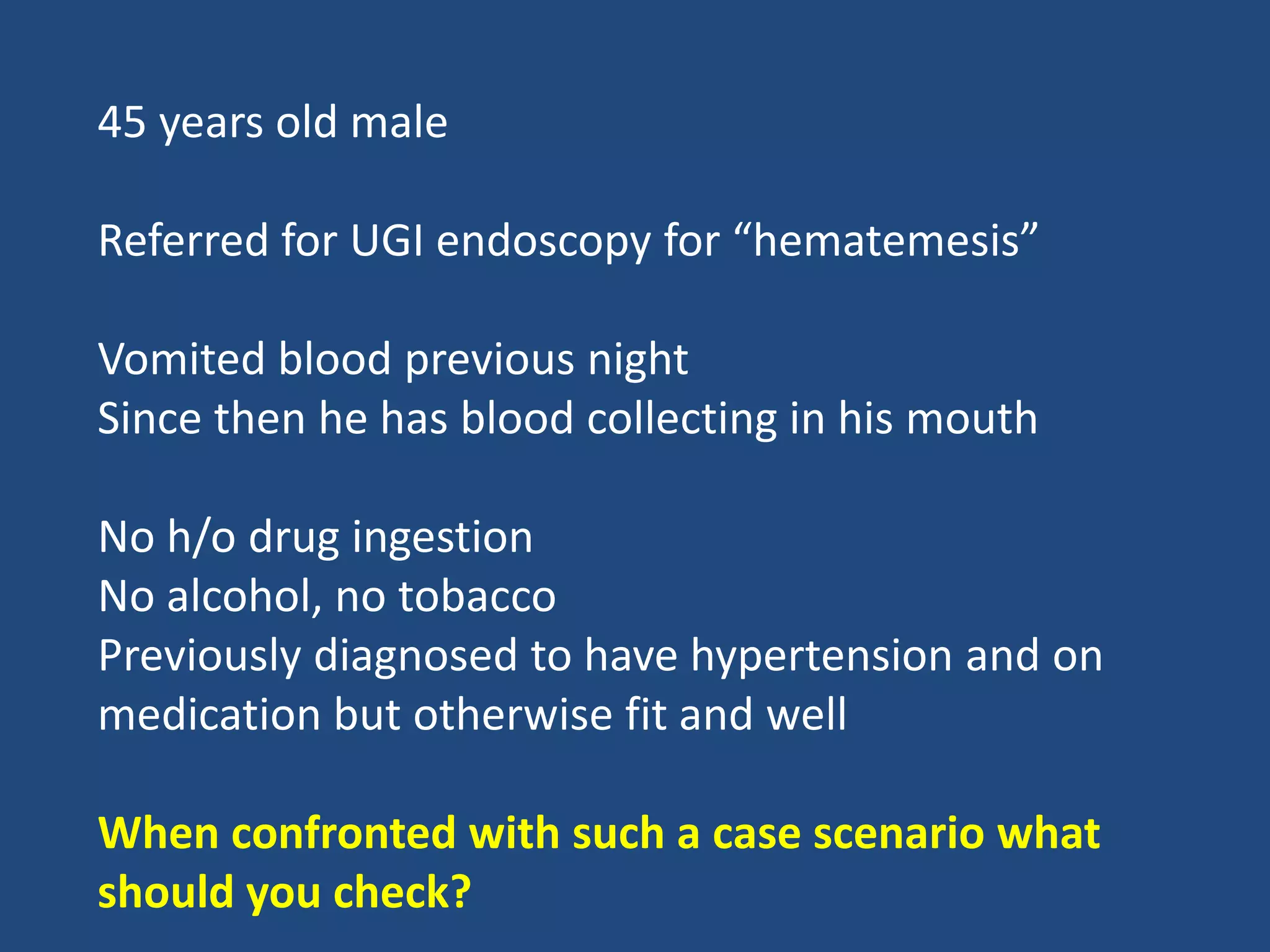 Upper GI bleed Approach and Management | PPTX