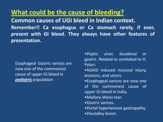 Upper GI bleed Approach and Management | PPTX