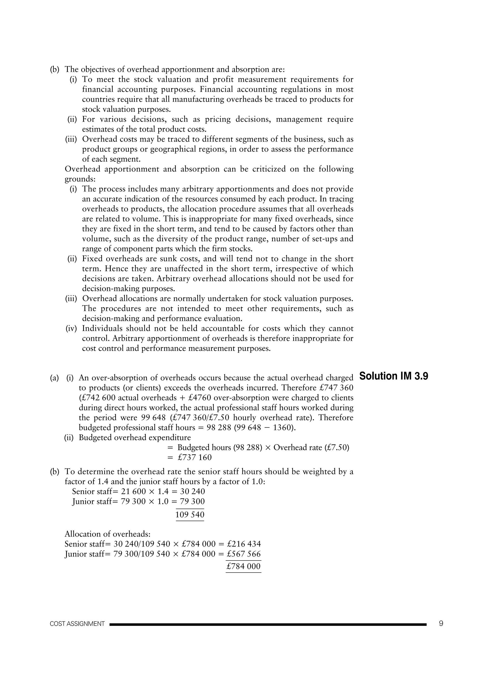 Management and Cost Accounting 7th Edition Drury Solutions Manual | PDF