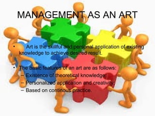 Management art-or-science-neculai-gabriela-panait-adelina | PPT