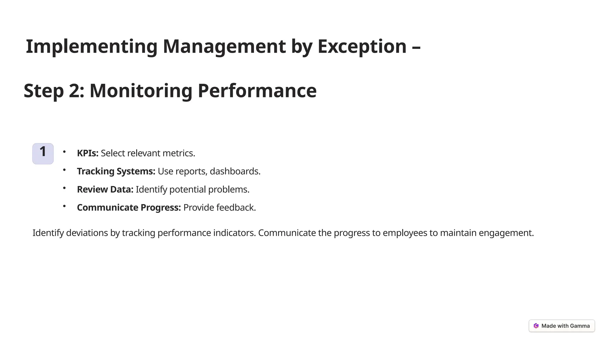 Management by Exception- Advantages, Challenges | PPTX