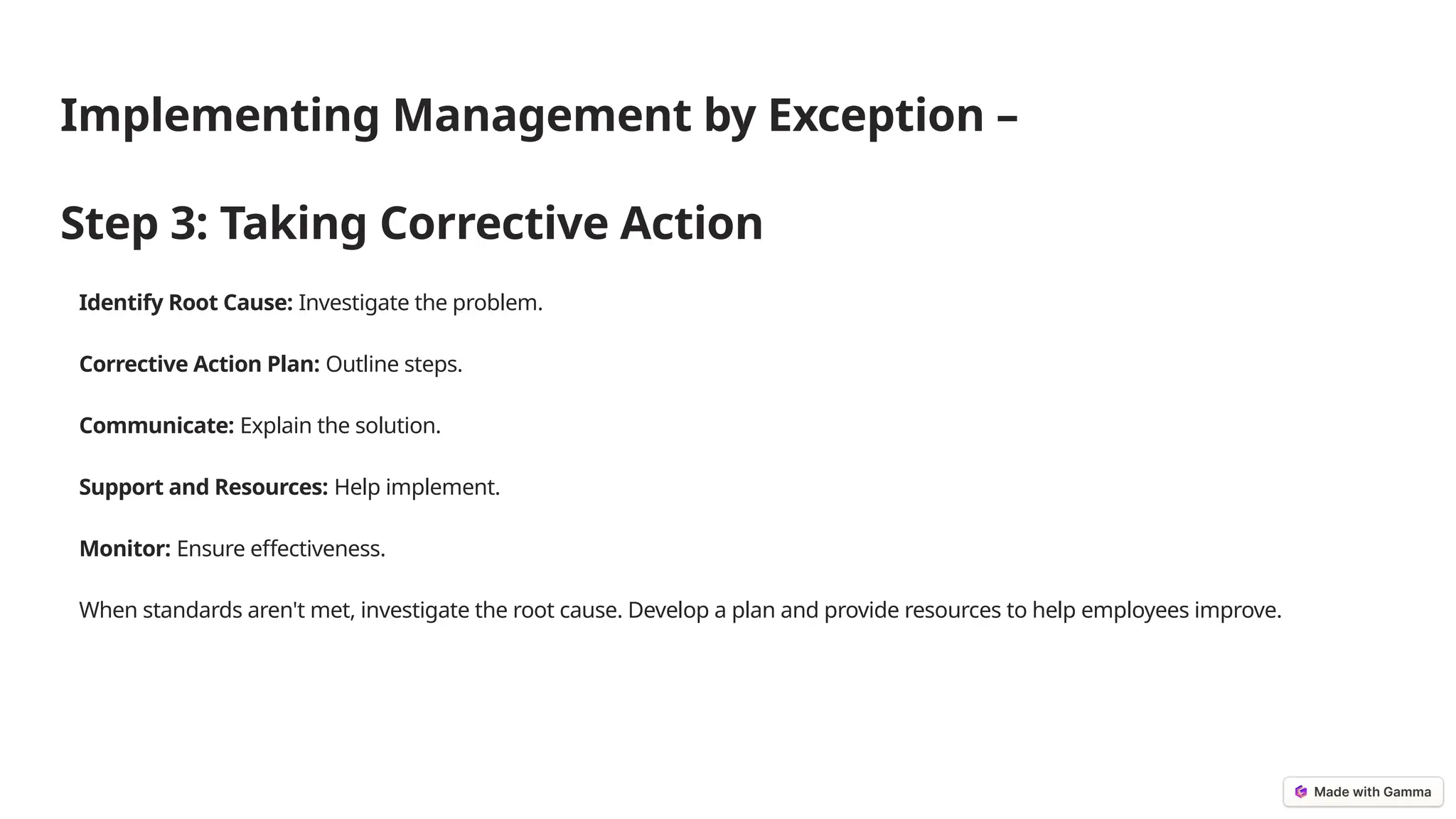 Management by Exception- Advantages, Challenges | PPTX