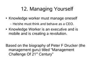 Knowledge Workers And Career | PPT