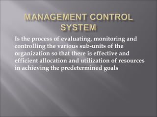 Management control-system | PPT