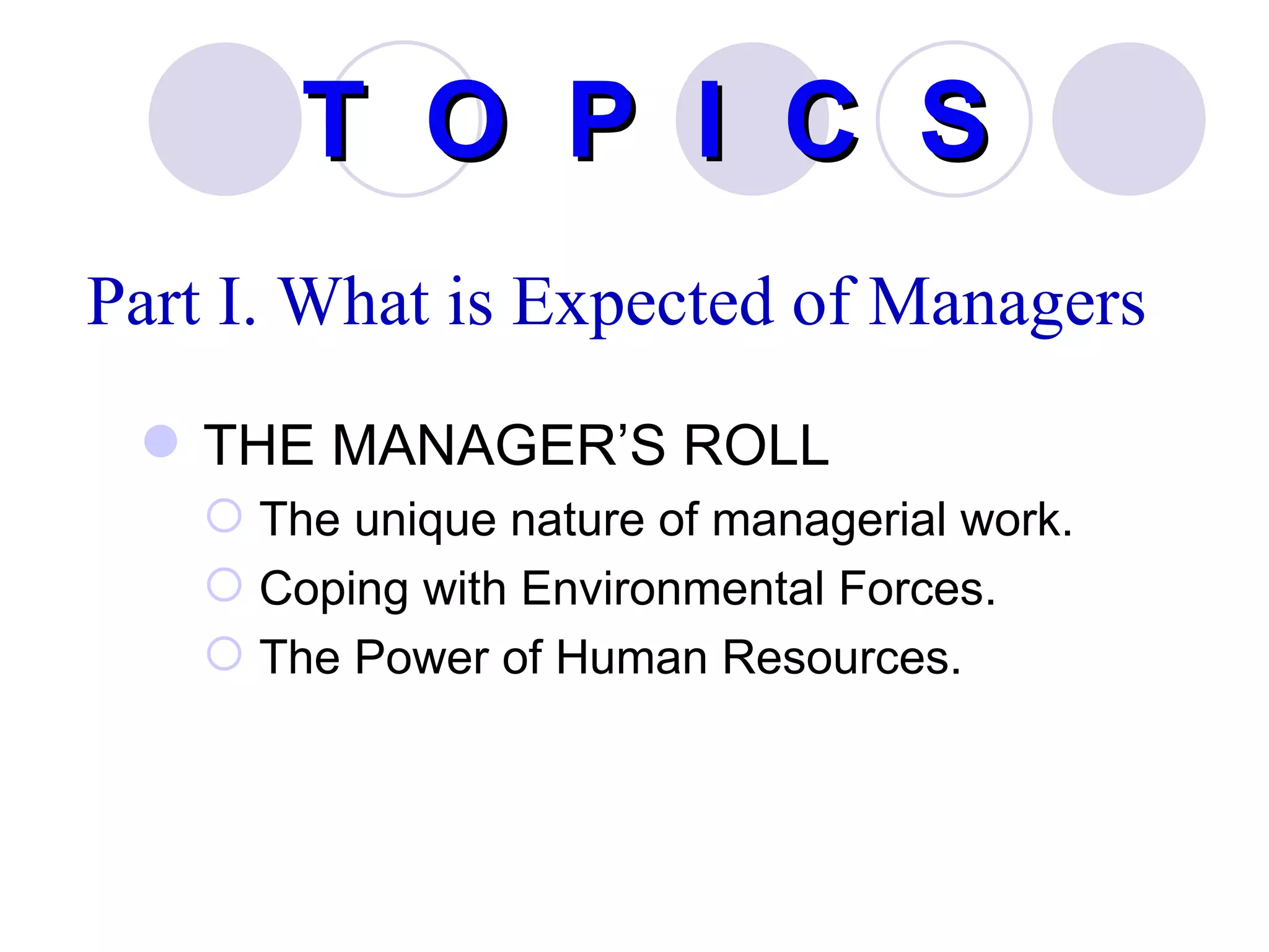 Management Core Skills Part I | PPT