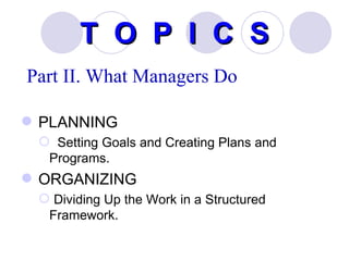 Management Core Skills Part I | PPT