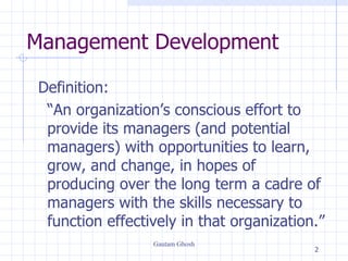 Management Development | PPT