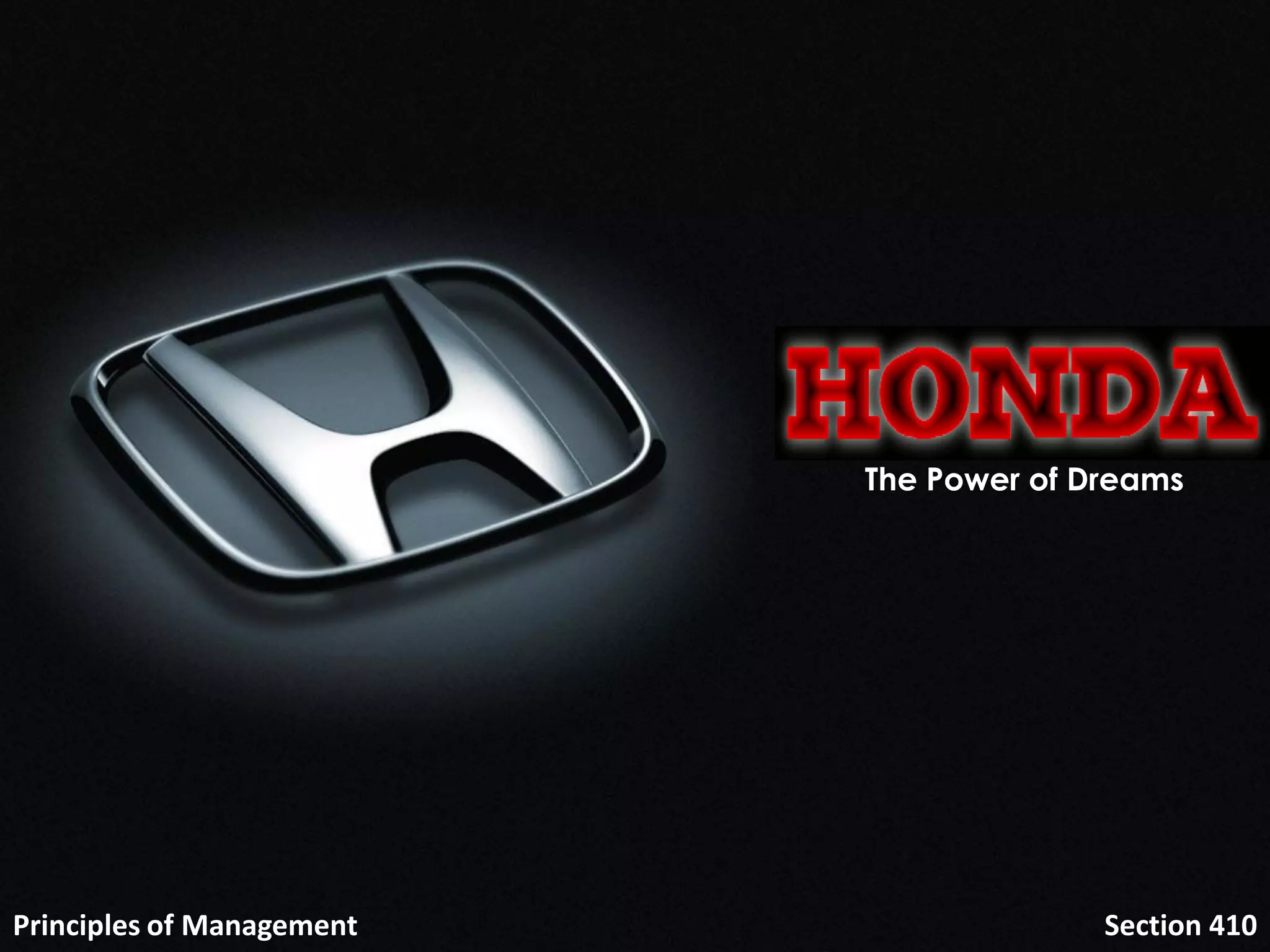 Honda Management and Organization | PDF