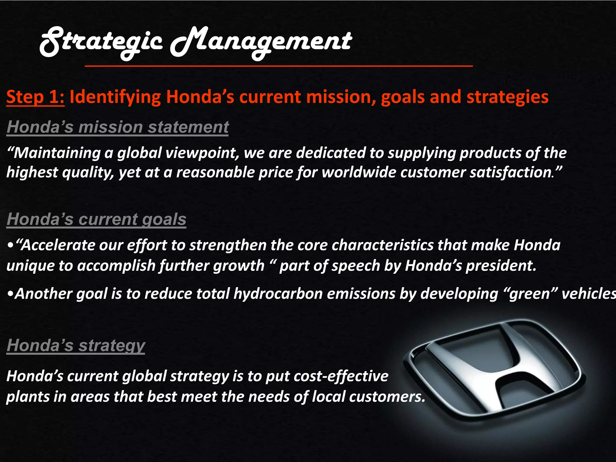 Honda Management and Organization | PDF