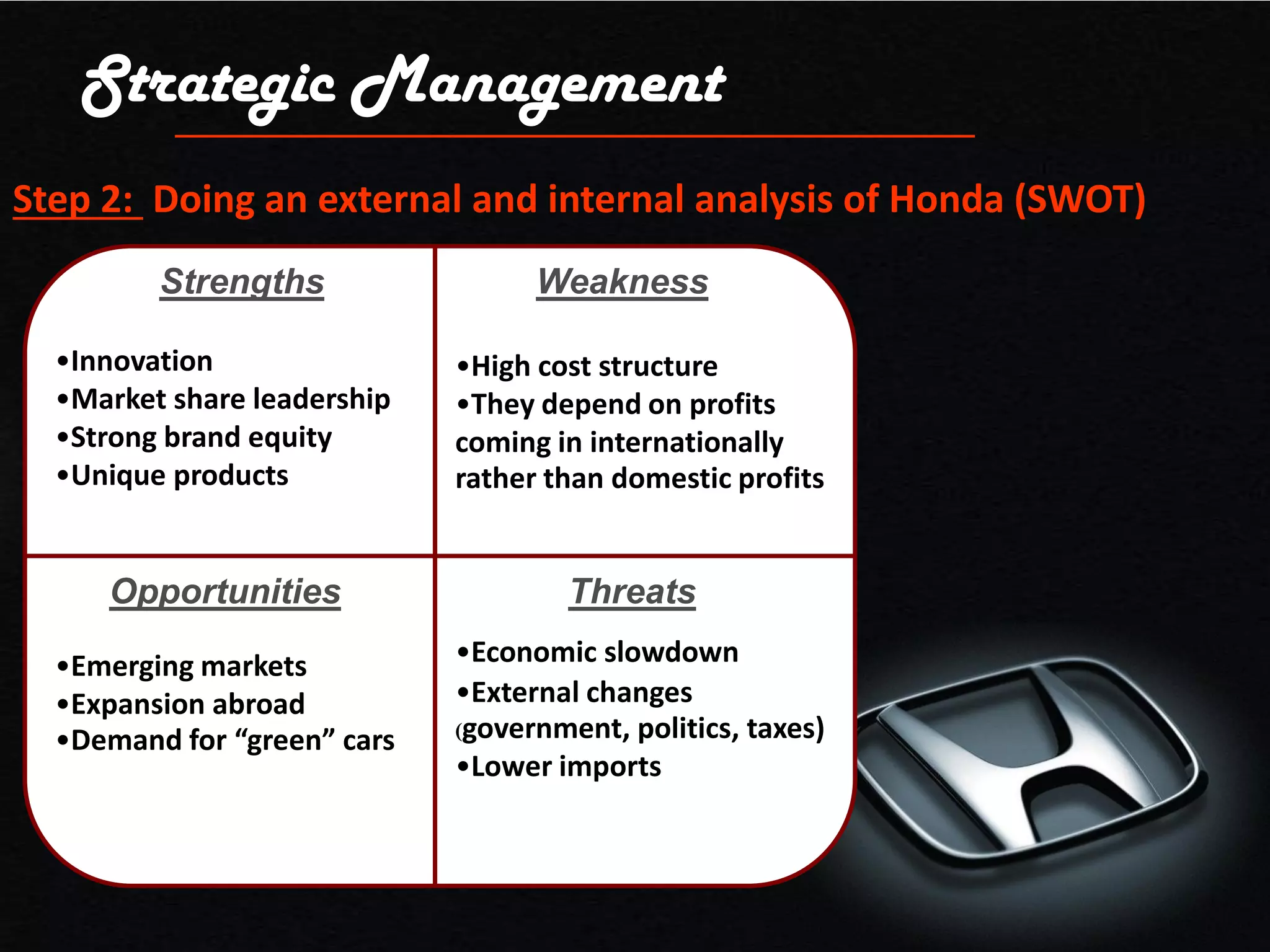 Honda Management and Organization | PDF