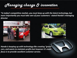 Honda Management and Organization | PDF