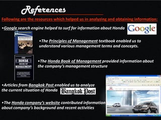 Honda Management and Organization | PDF