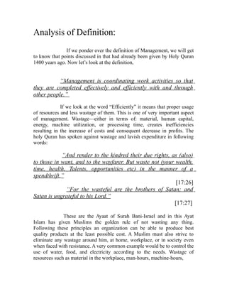 Management In Islam | PDF