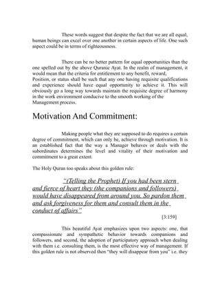 Management In Islam | PDF